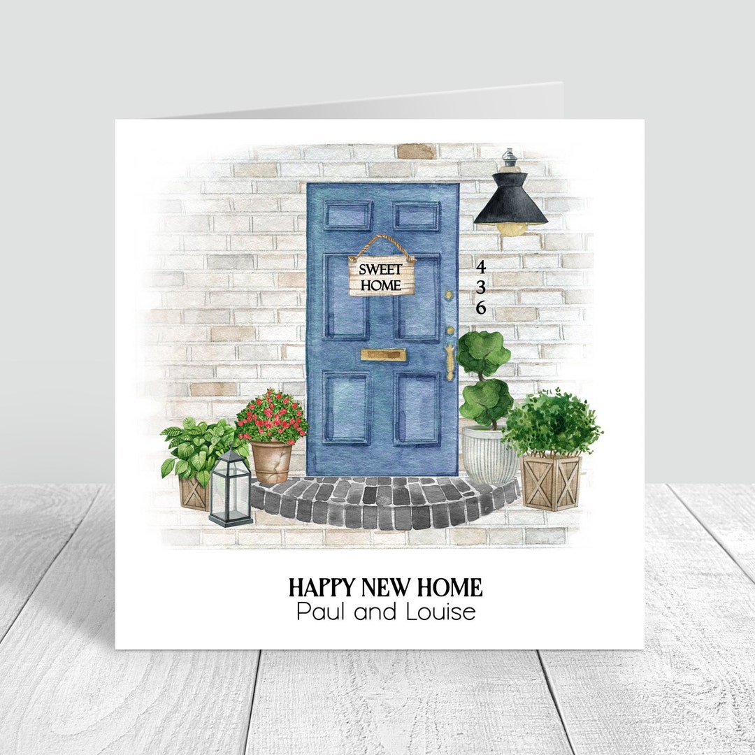 Personalised New Home Card, Congratulations, First Home, Happy New Home ...