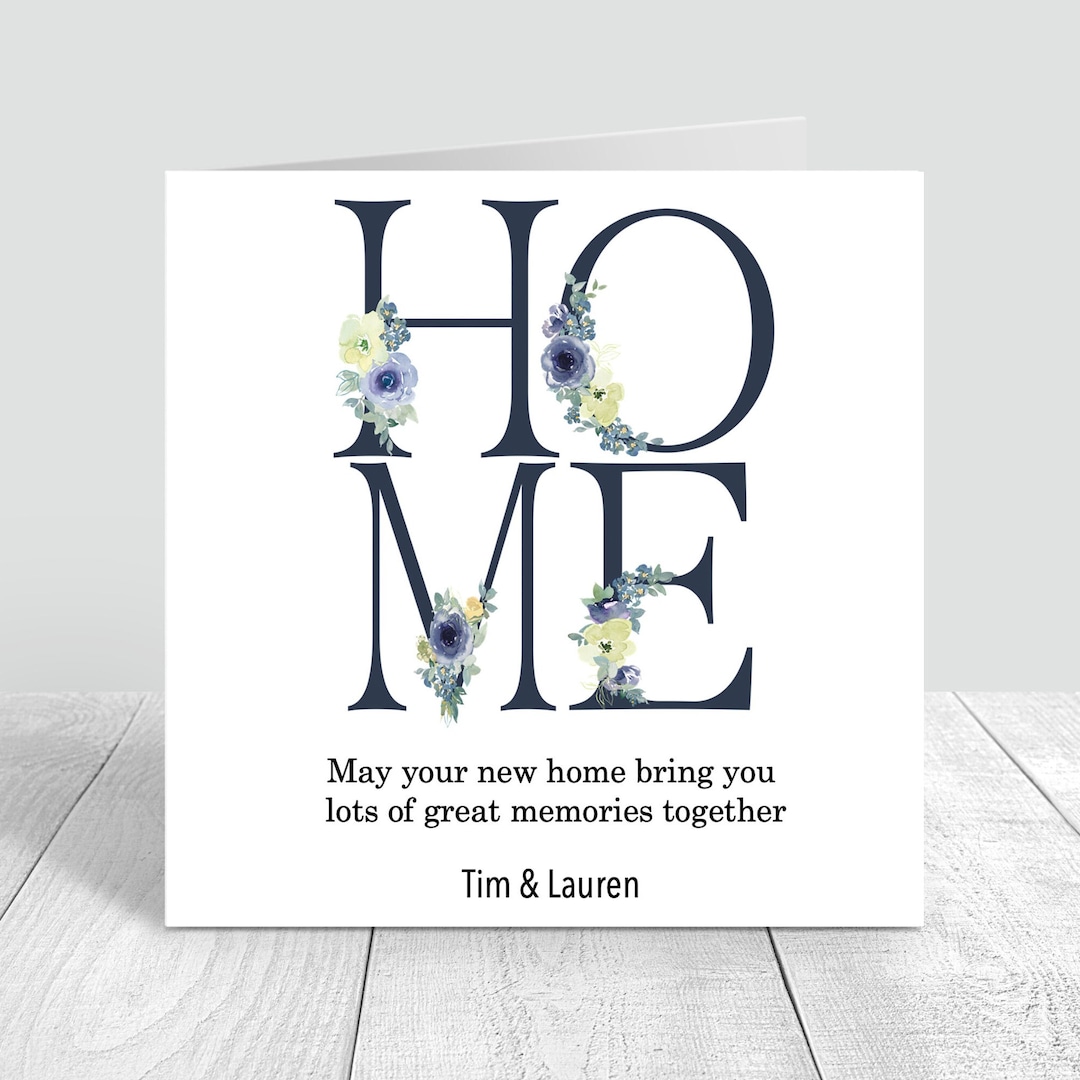 New Home Card/ Congratulations / First Home / Personalised Card ? New ...