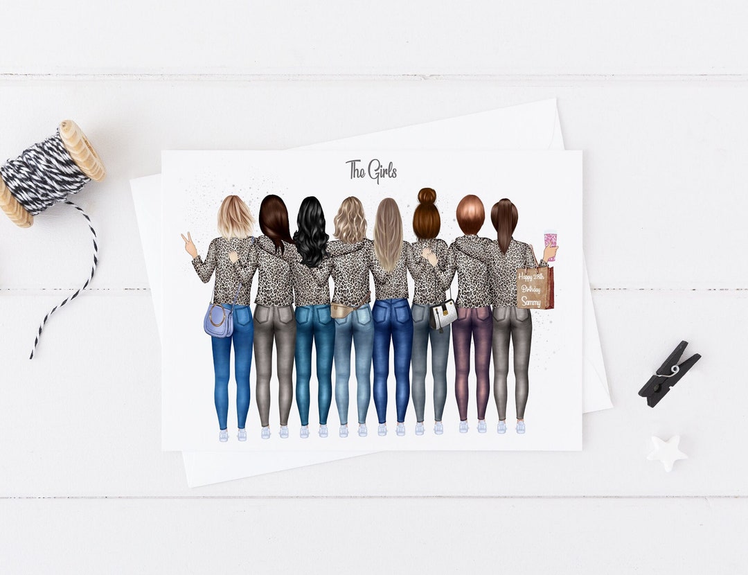 Womens Handmade Birthday Card | Girl Group | Personalised Women's ...