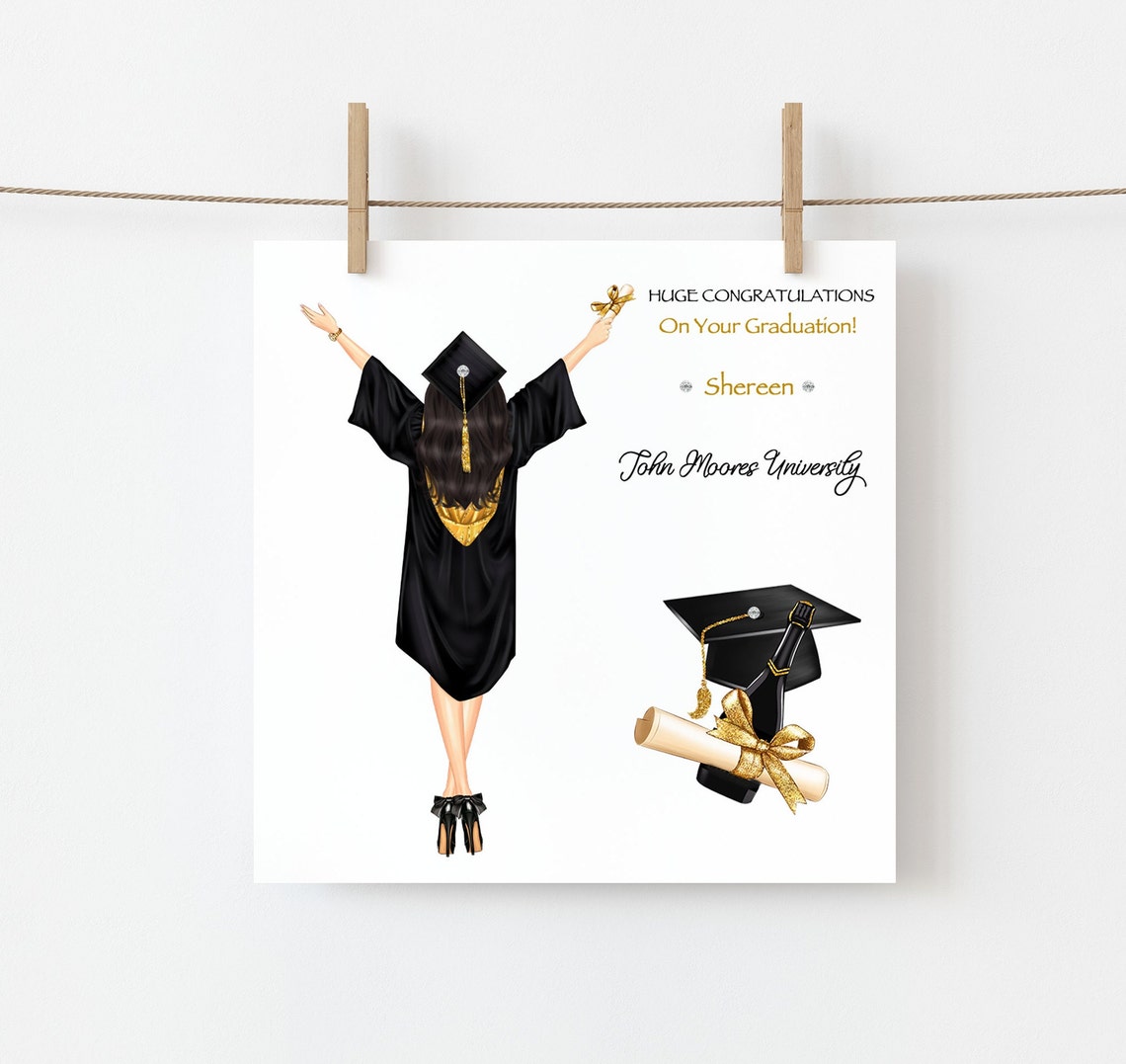 Graduation Card Women's Card Congratulations Well Done Graduation Gifts ...