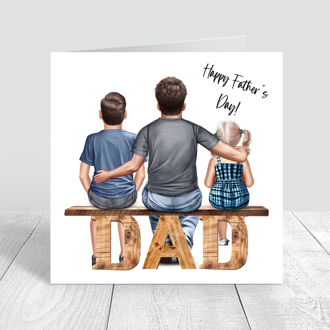 Personalised Happy Father's Day Card, Fathers Day Gift, Dad, NO1 Dad ...