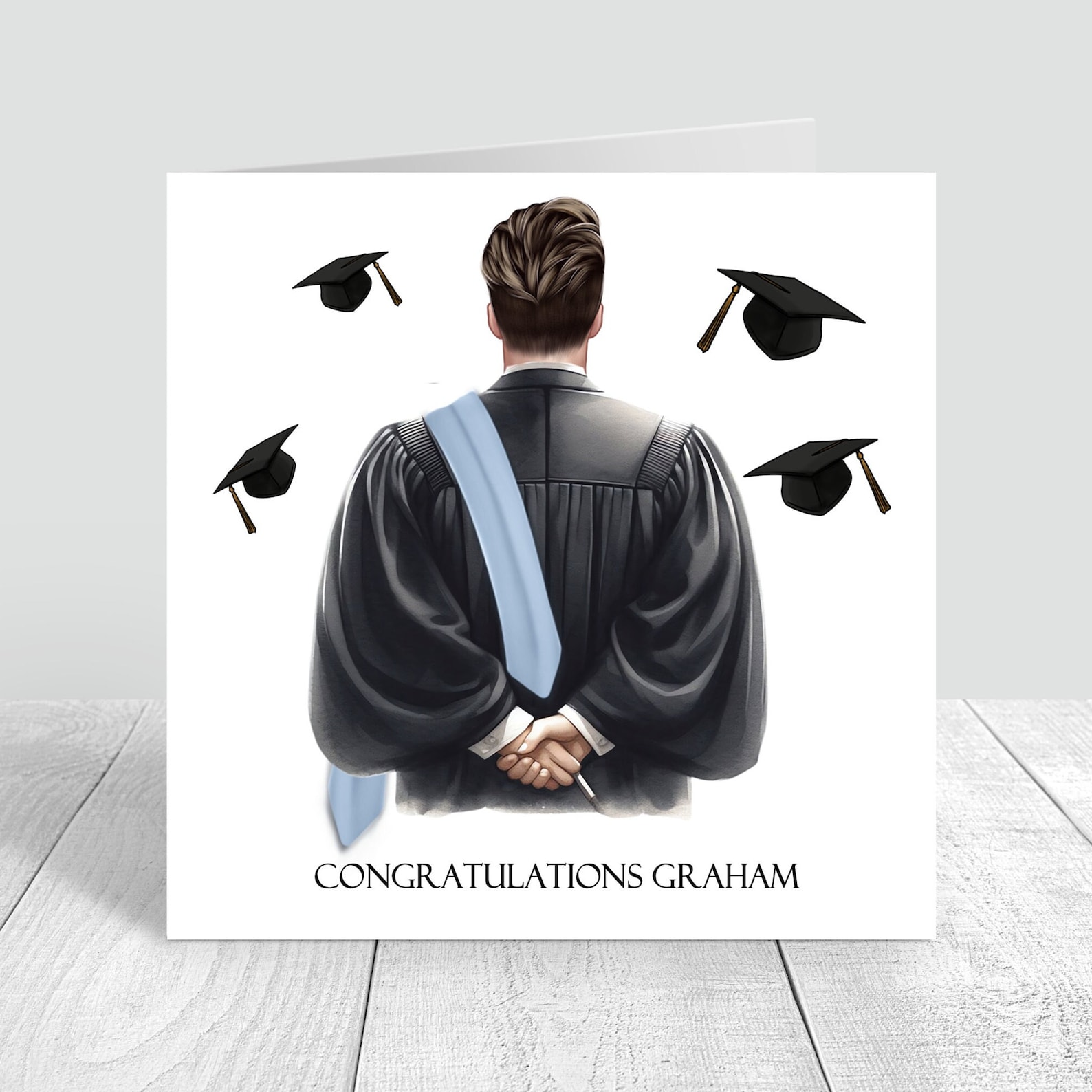 Mens Personalised Graduation Day Card Greetings Card Congratulations ...