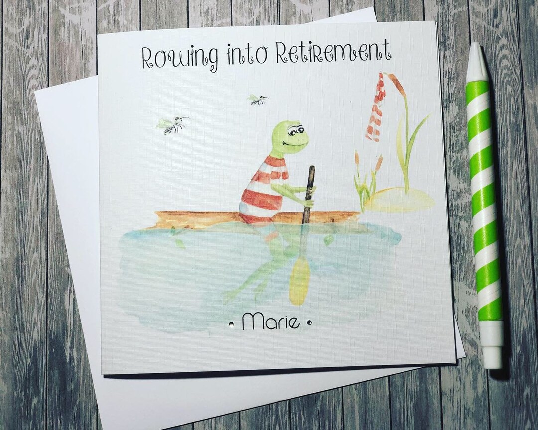 Personalised Retirement Handmade Card for Men and Women - Etsy