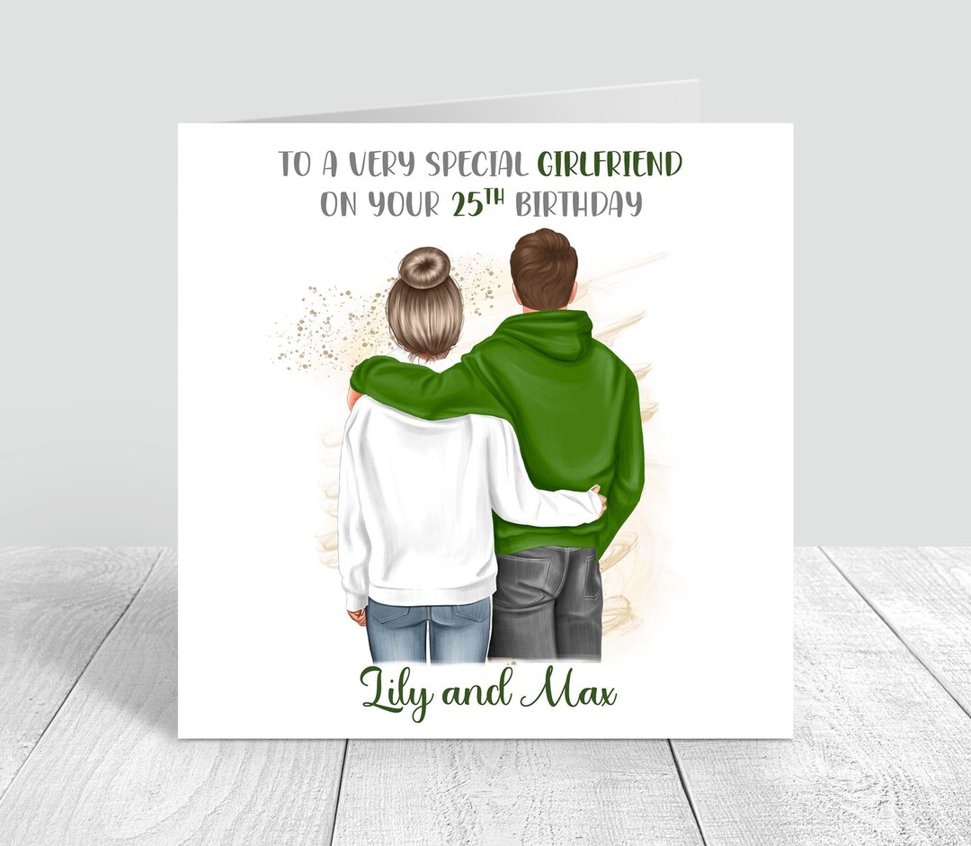 Personalised Birthday Card Men & Women Handmade Card Girlfriend ...