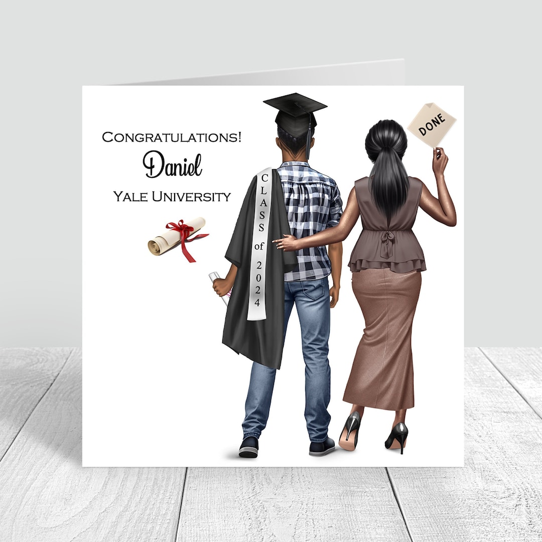 Personalised Mens Graduation Card Handmade Card Congratulations Well ...
