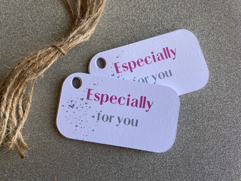 Especially for You Sweet Gift Tags/gift Wrap / Handmade Tags - Etsy
