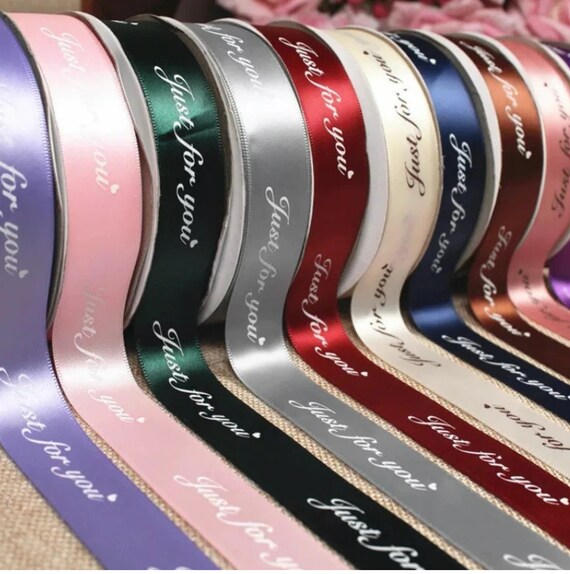 Personalised Business Satin Ribbon Custom 10mm 15mm 25mm 50mm - Etsy