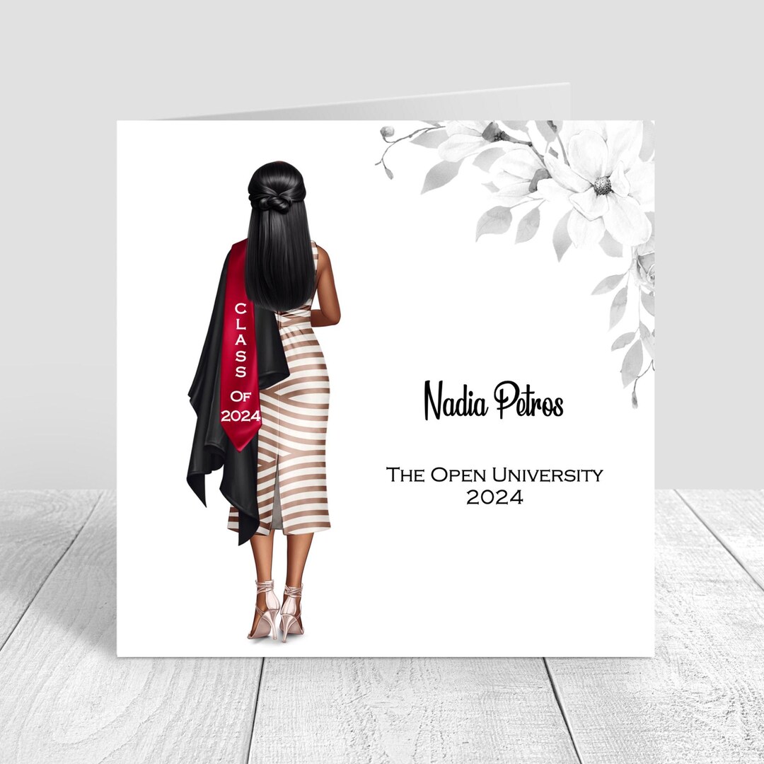 Women's Personalised Graduation Card, Congratulations Graduate, Well ...