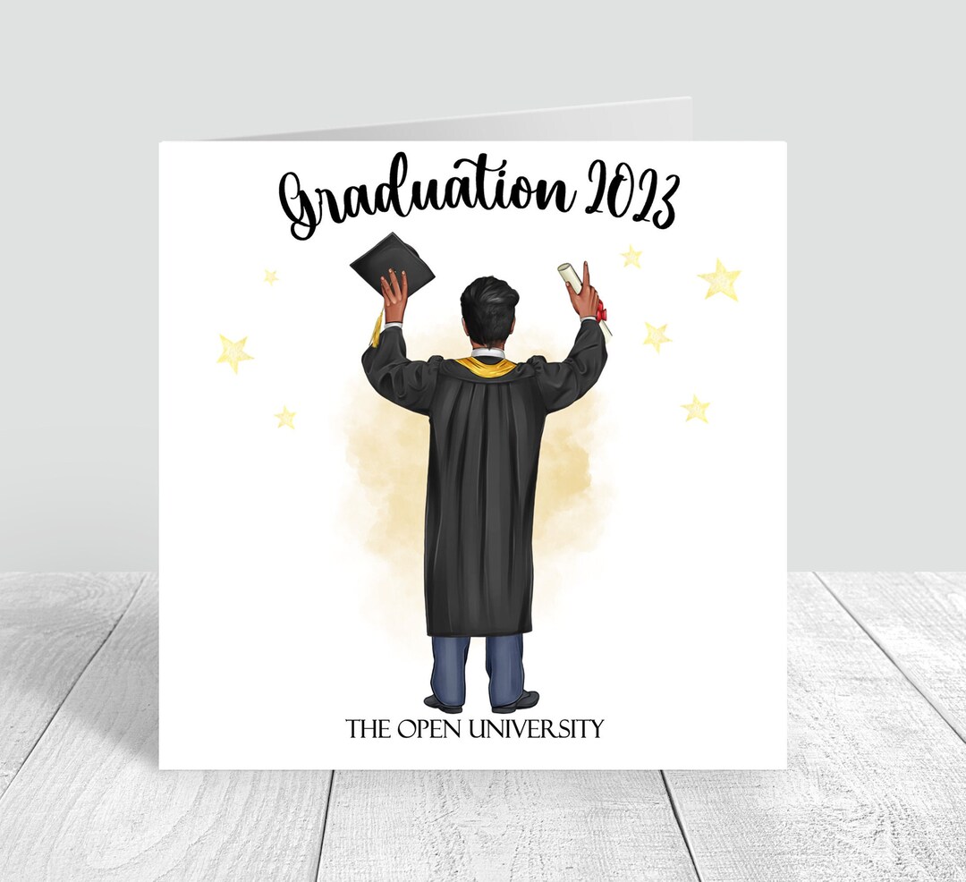 Mens Graduation Card | Personalised | Congratulations | Handmade | Son ...