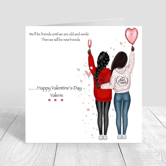 Cute Happy Valentines Day Friends Cards