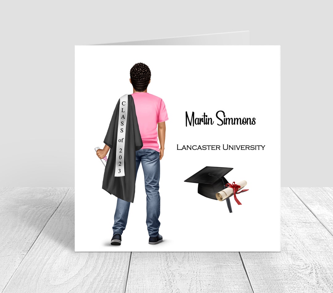Mens Personalised Graduation Day Card Greetings Card Congratulations ...