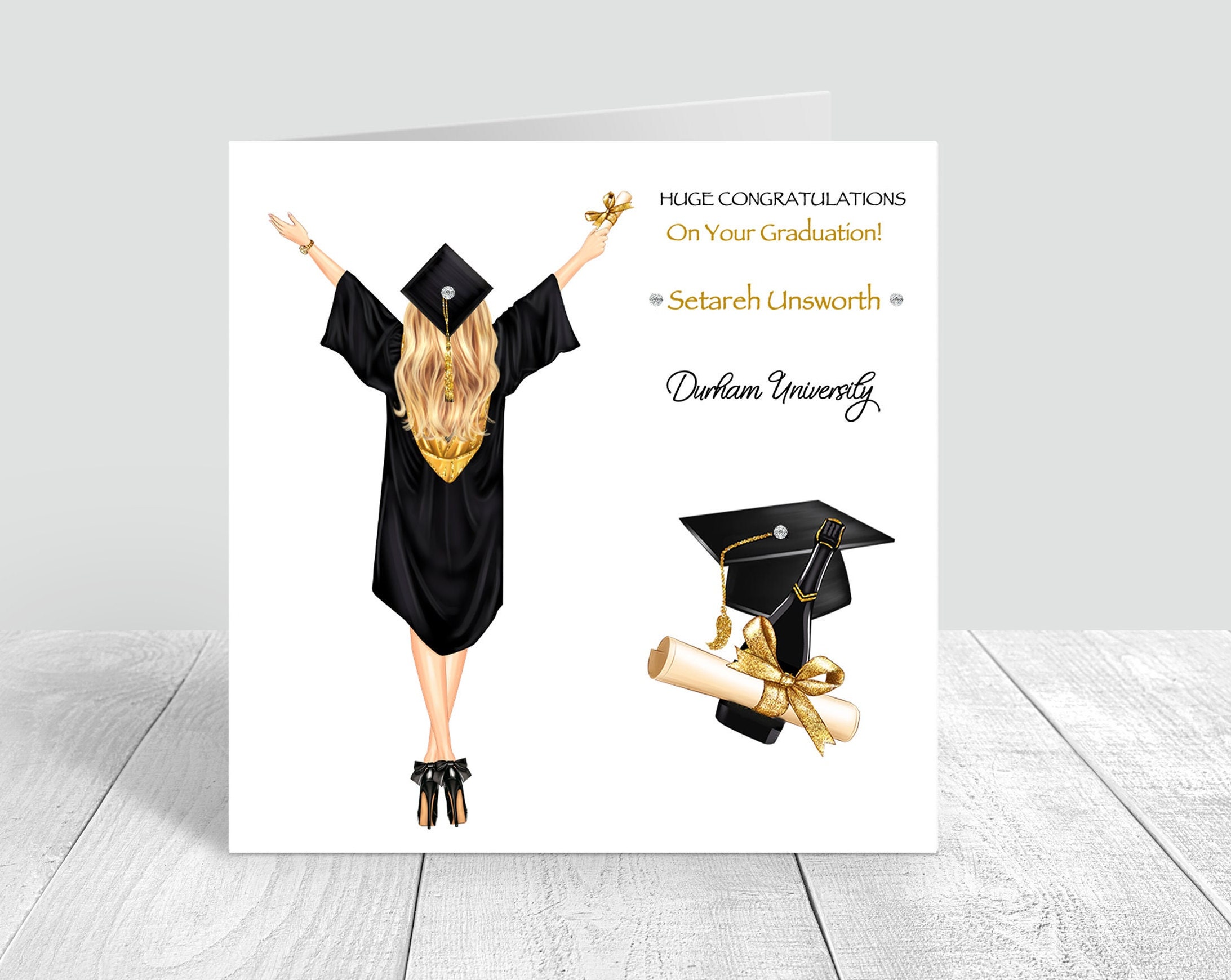 Graduation Handmade Women Card Congratulations Well Done - Etsy