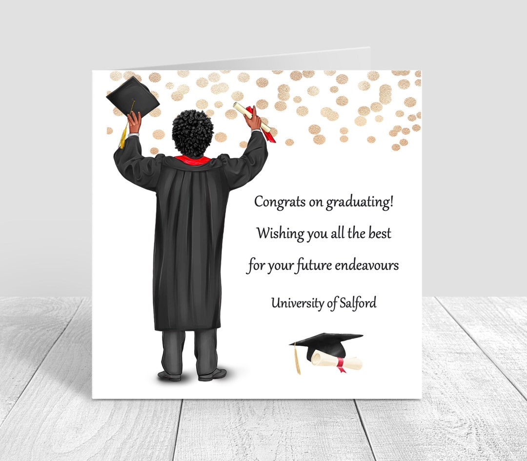 Mens Personalised Graduation Day Card Greetings Card Congratulations ...