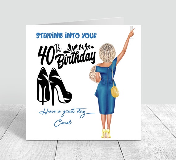 Personalised Women's Happy Birthday Card Personalised - Etsy