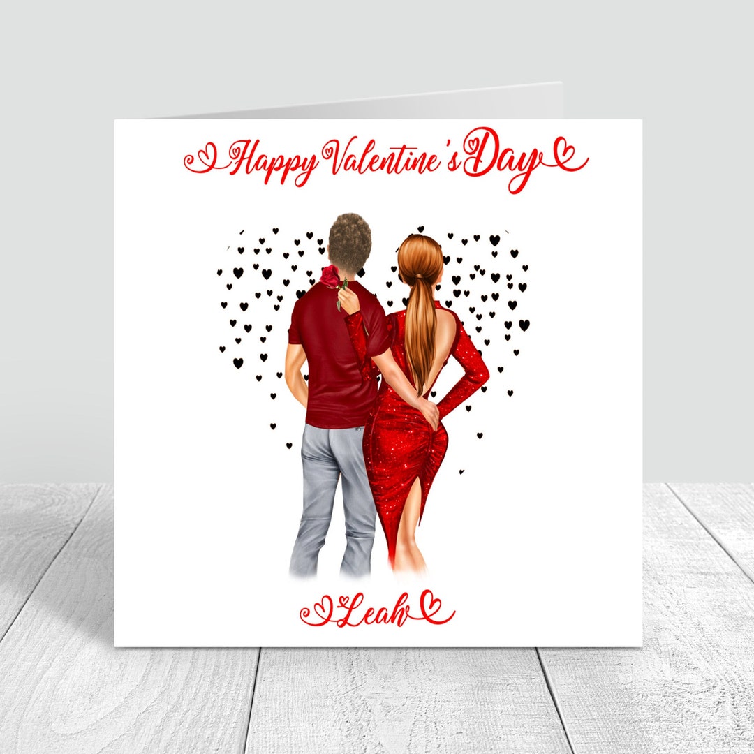Personalised Happy Valentines Day Card Special Boyfriend Girlfriend ...
