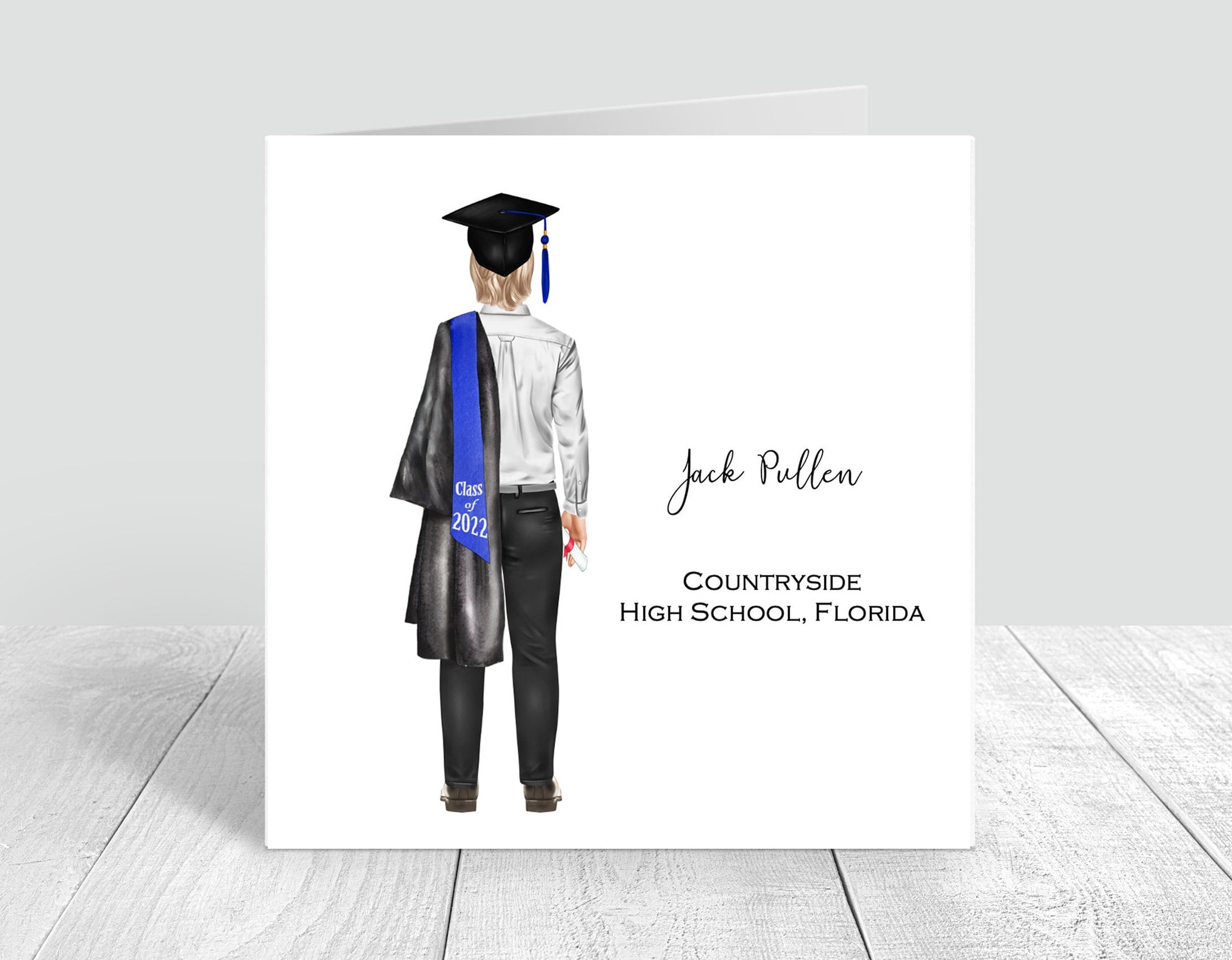 Graduation Handmade Card for Men Personalised - Etsy UK