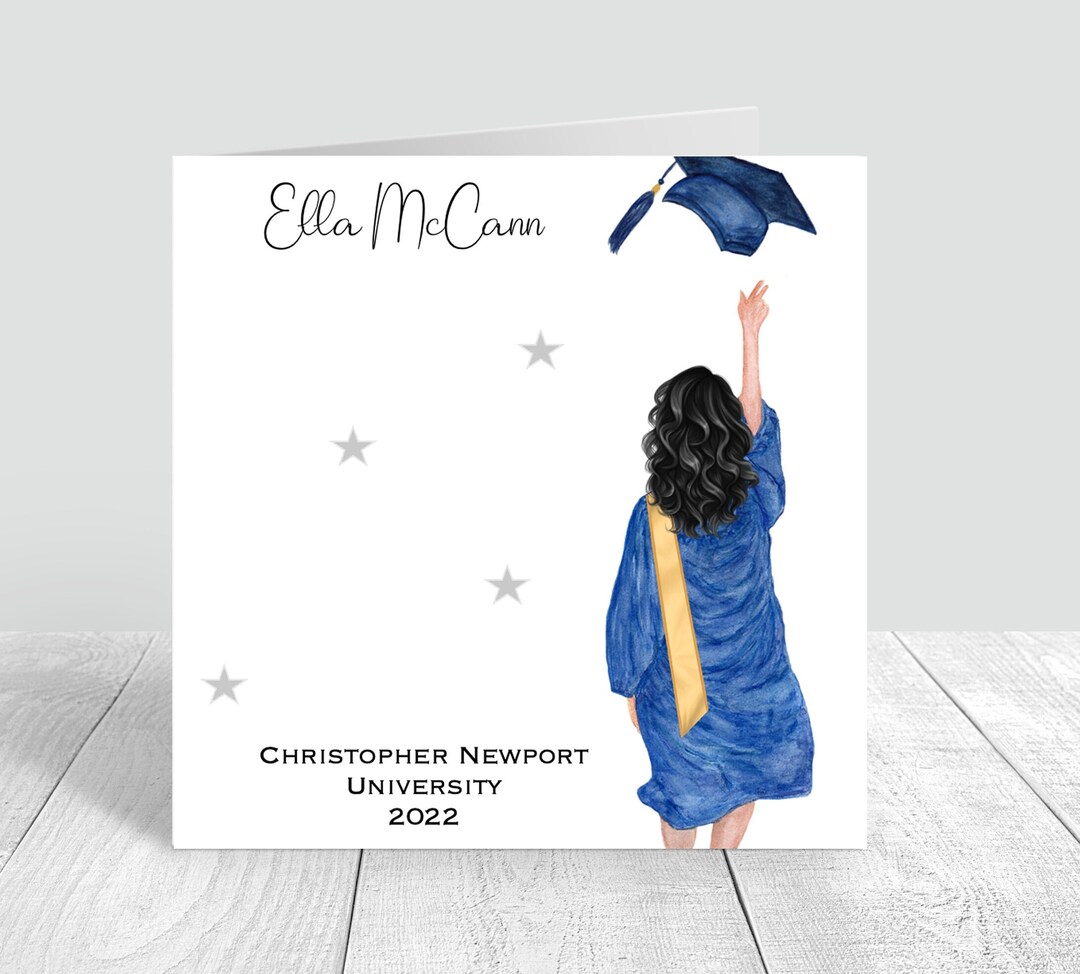 Graduation Handmade Card for Women | Personalised | Congratulations ...