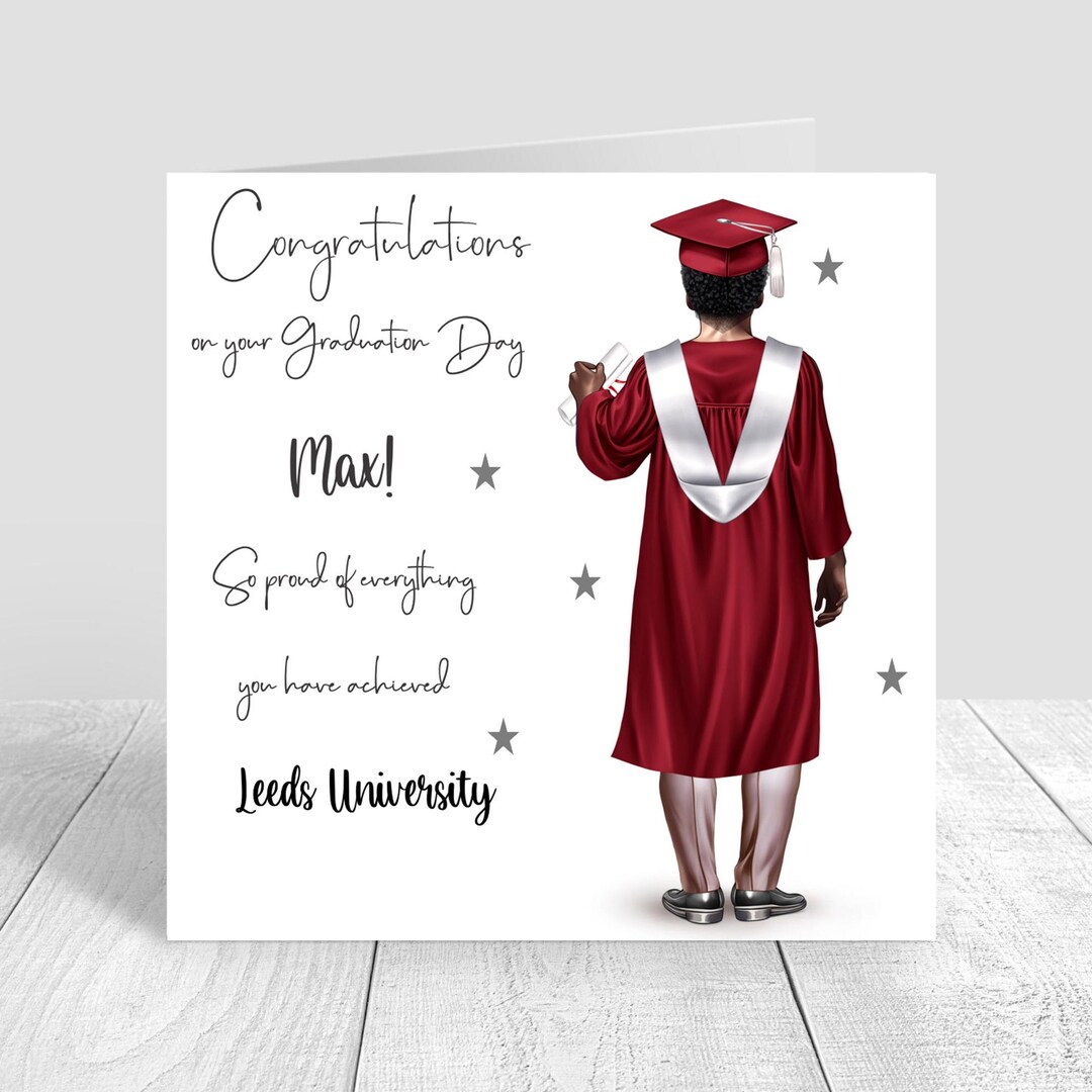 Mens Graduation Card Congratulations Well Done | Graduation Gifts ...