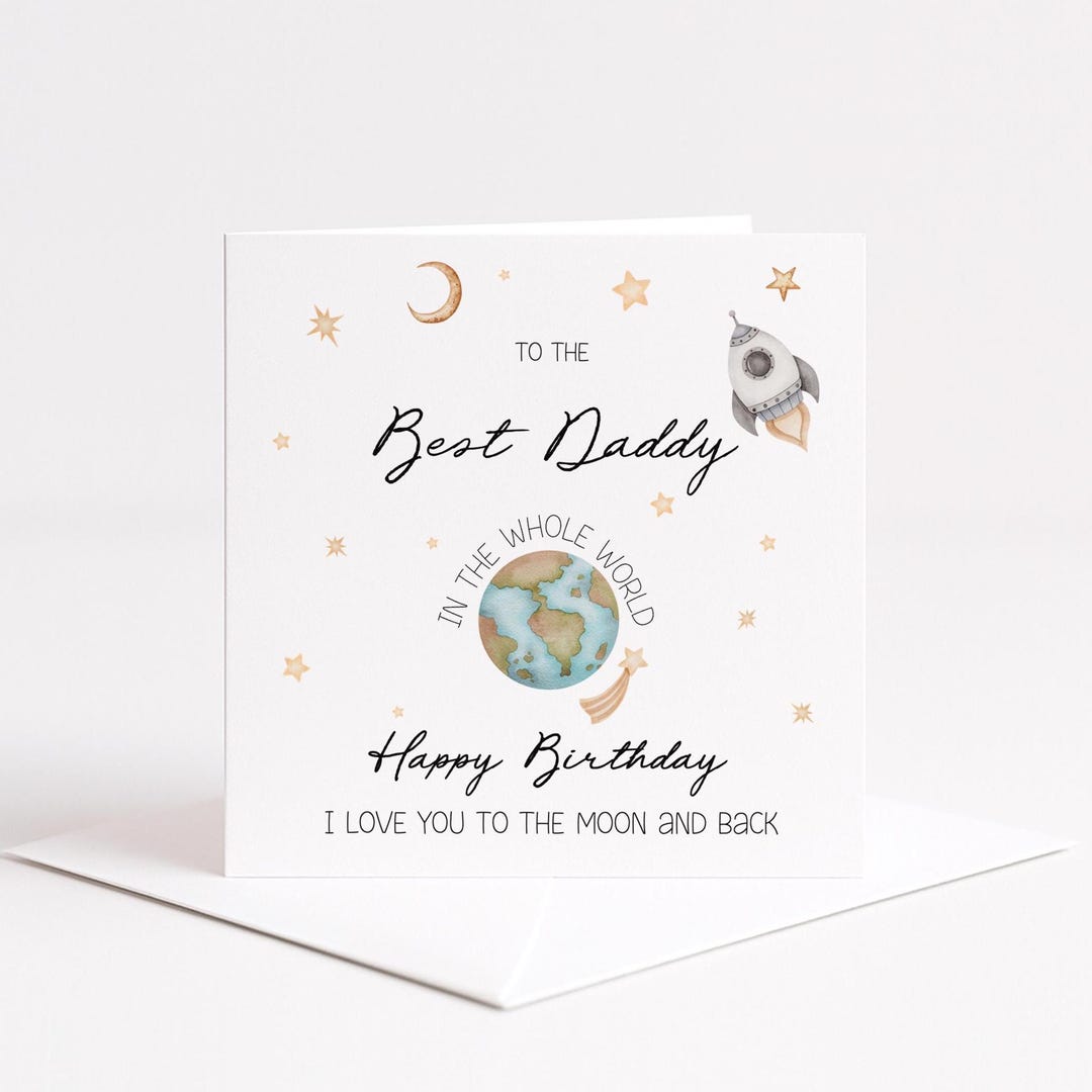 Daddy Birthday Card, Birthday Card for Daddy, Birthday Card for Dad ...