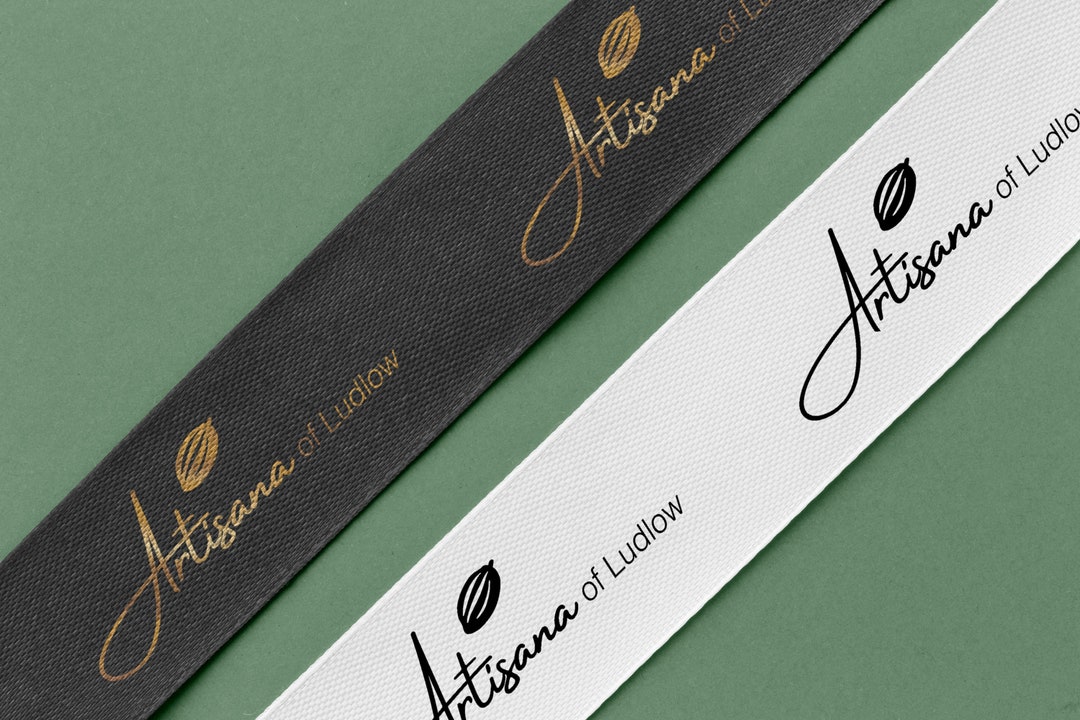 Ribbon for Business With Own Logo Name Branding Shop Opening Custom ...