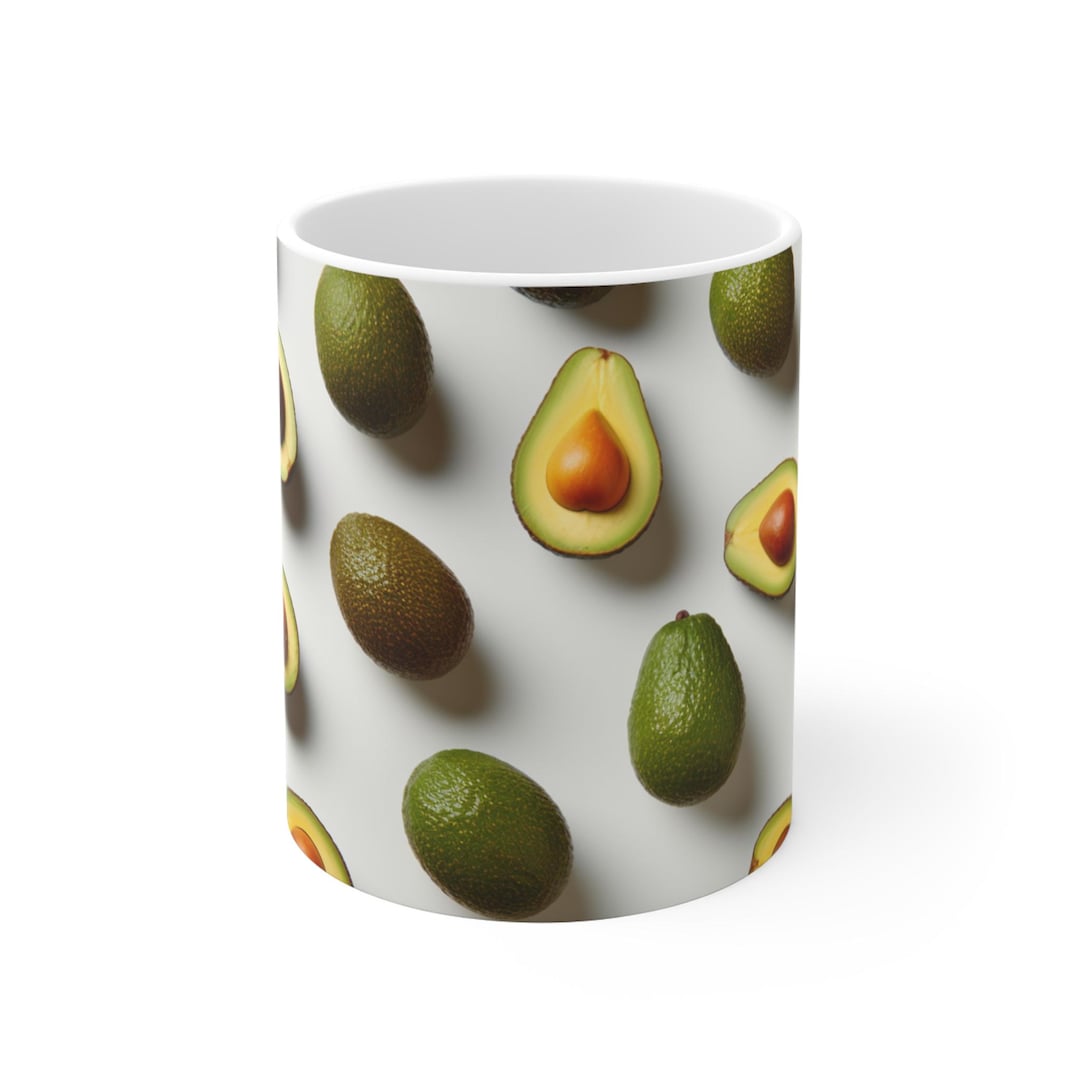 Avocado Coffee Mug - , Cute Avocado Kitchen Decor, Novelty Tea Cup ...