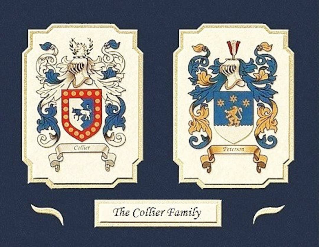 Coat of Arms, Heraldry Coat of Arms, Matted Double Coat of Arms, Coat ...