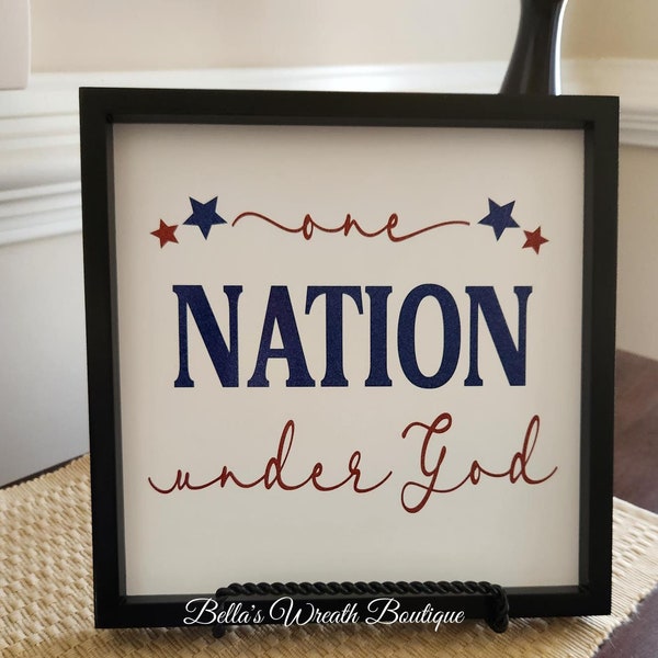 One Nation Under God Sign - Etsy