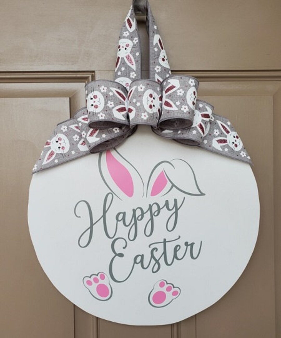 Easter Door Hanger, Happy Easter, Easter Door Signs, Door Wreaths ...