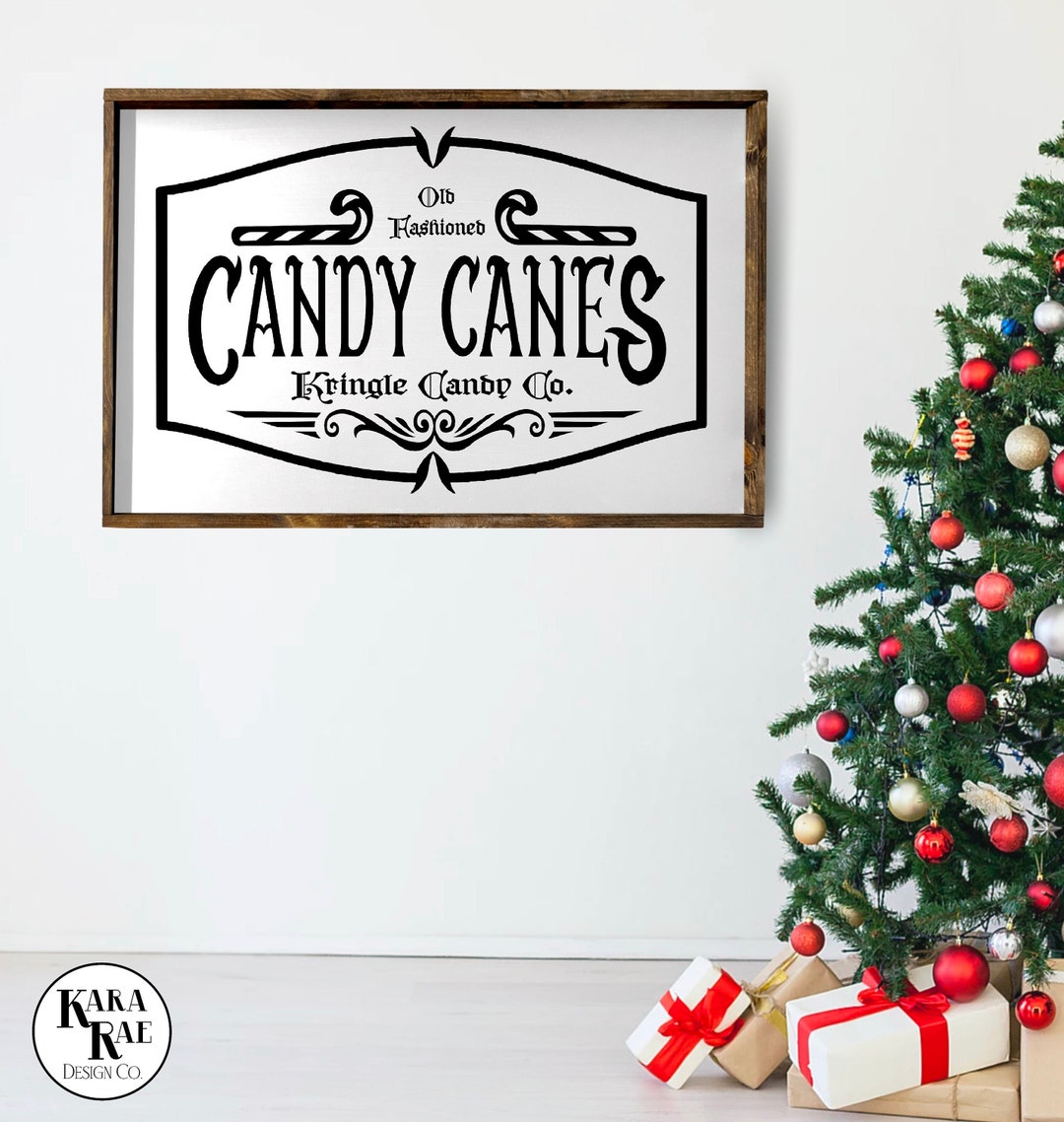 Kringle Candy Cane Co. | Wood Sign | Christmas Decor - Etsy