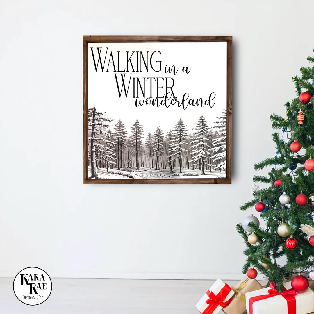 Winter Wonderland | Wood Sign | Winter Decor | Christmas Decor - Etsy