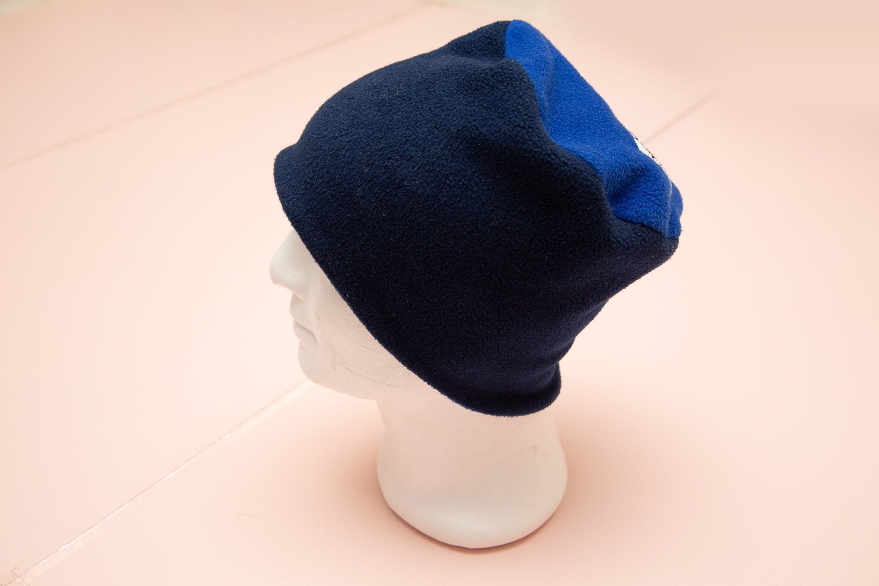 Vtg & Rare HEADCASE Blue Fleece Winter Hat, Collectables Made in New Zealand, 1993 Heather ...
