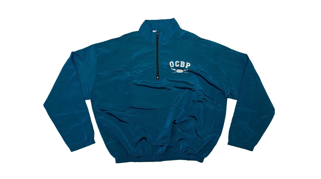 Vtg OCBP Ocean City Beach Patrol Blue Reflective Chameleon Pullover ...