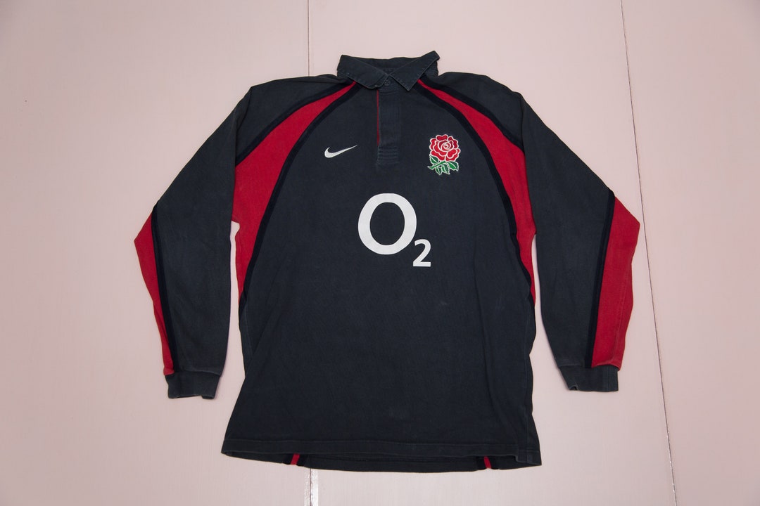 Vtg NIKE England National Team 2002-2003 Rugby Union Long Sleeves Blue ...