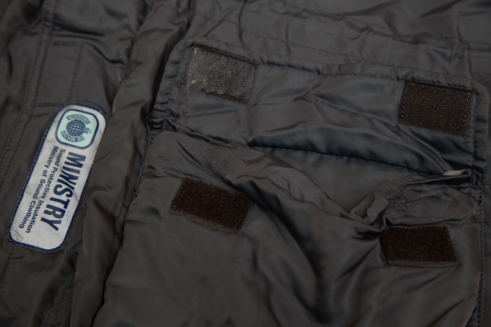 Vtg & Very Rare MINISTRY of SOUND Clothing Grey Long Bomber Style ...