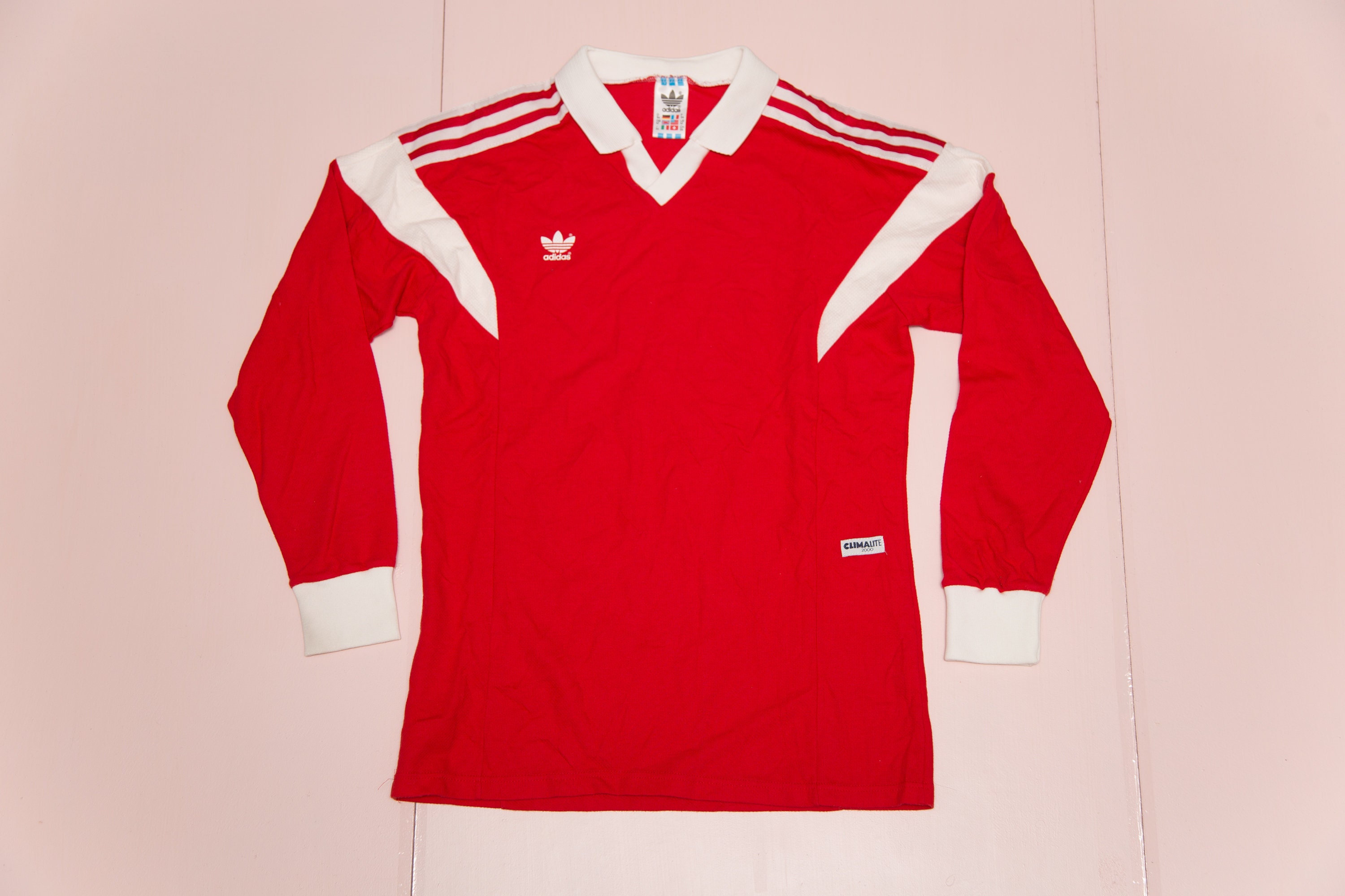 Vtg & Rare 80's ADIDAS Climalite 2000 Football Soccer Jersey Vtg & Rare 80's ADIDAS Climalite 2000 Football Soccer Jersey