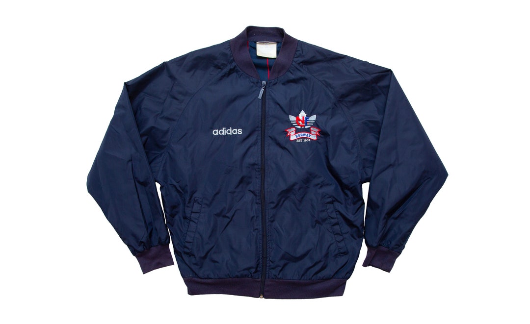 Vtg & Rare ADIDAS Norway NFF 90's Soccer Football National Team Dark ...