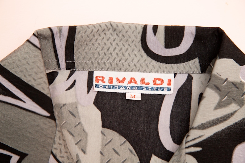 Vtg & Very Rare RIVALDI Okinawa Style Japanese All-over-print ...