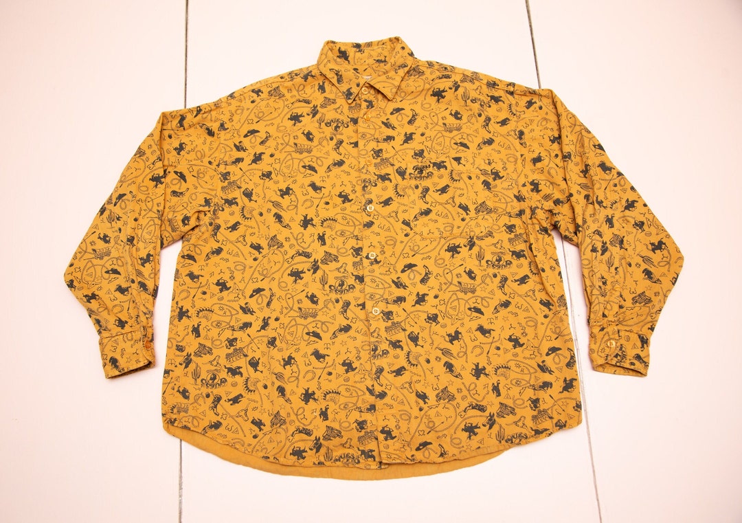 Vtg & Very Rare GUESS Ranch by Georges Marciano 1993 Western Cowboy ...
