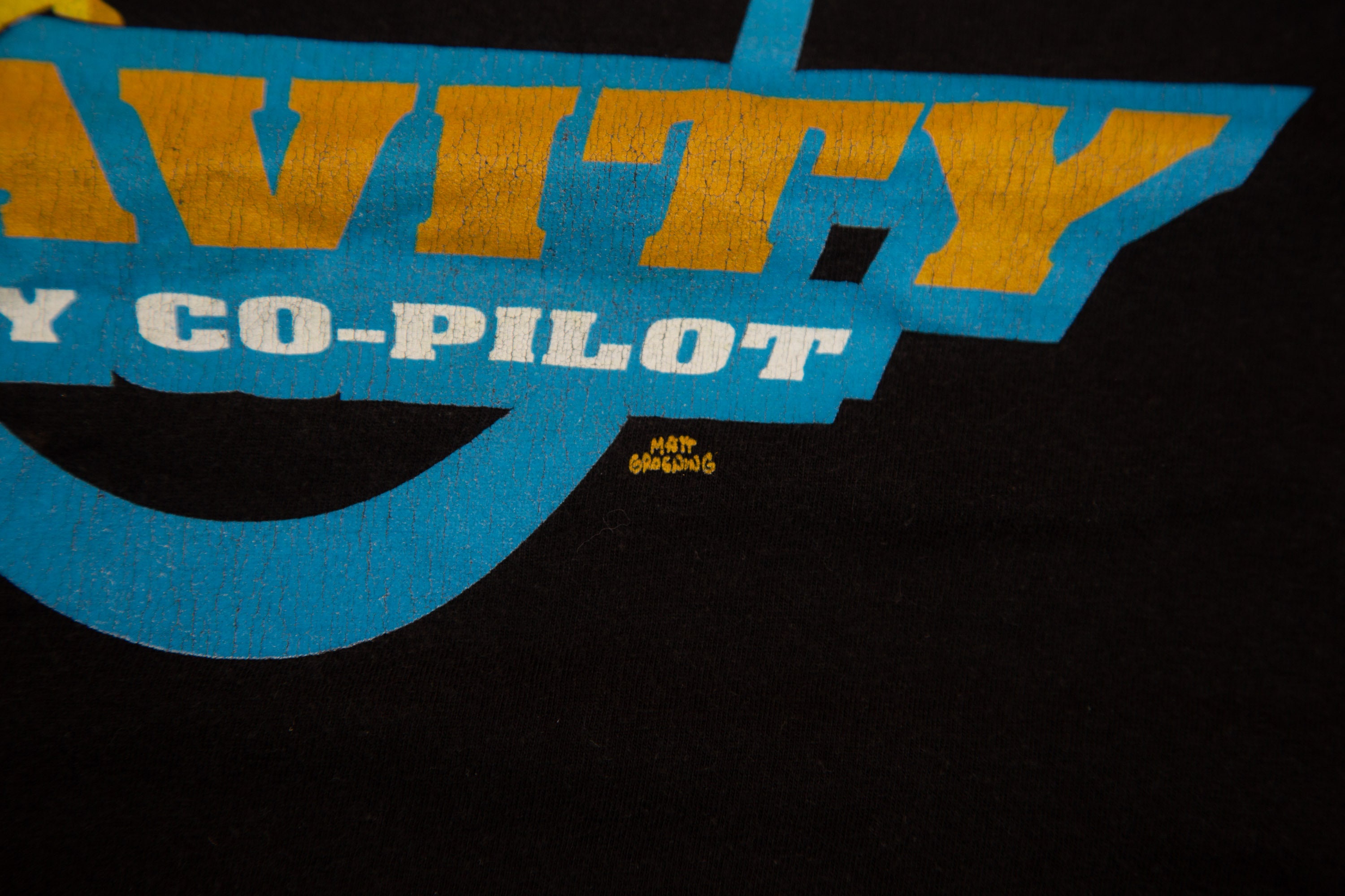 Vtg the SIMPSONS Bart Simpson "gravity is My Co-pilot" United Labels ...