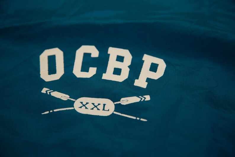 Vtg OCBP Ocean City Beach Patrol Blue Reflective Chameleon Pullover ...