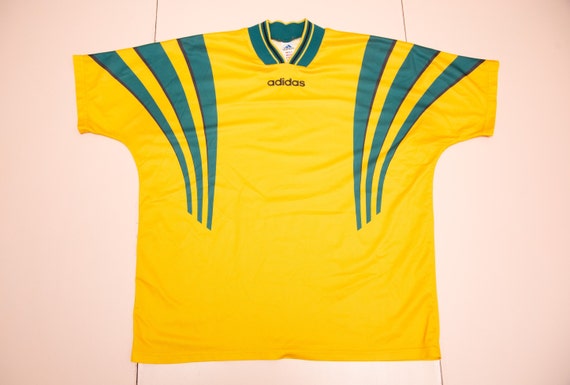 Vtg & Rare ADIDAS 90's Yellow Football Soccer Kit Made in - Etsy