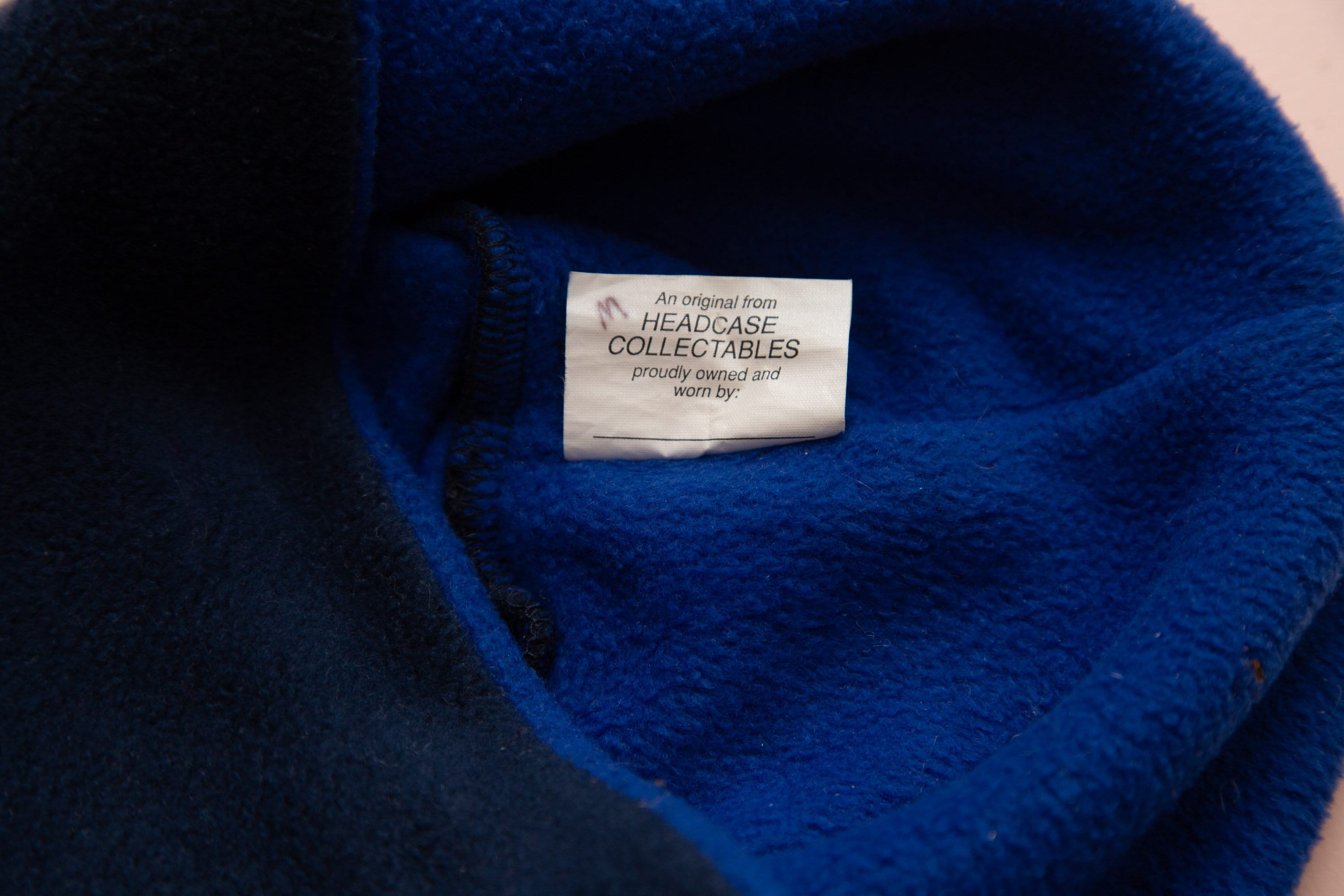 Vtg & Rare HEADCASE Blue Fleece Winter Hat, Collectables Made in New Zealand, 1993 Heather ...