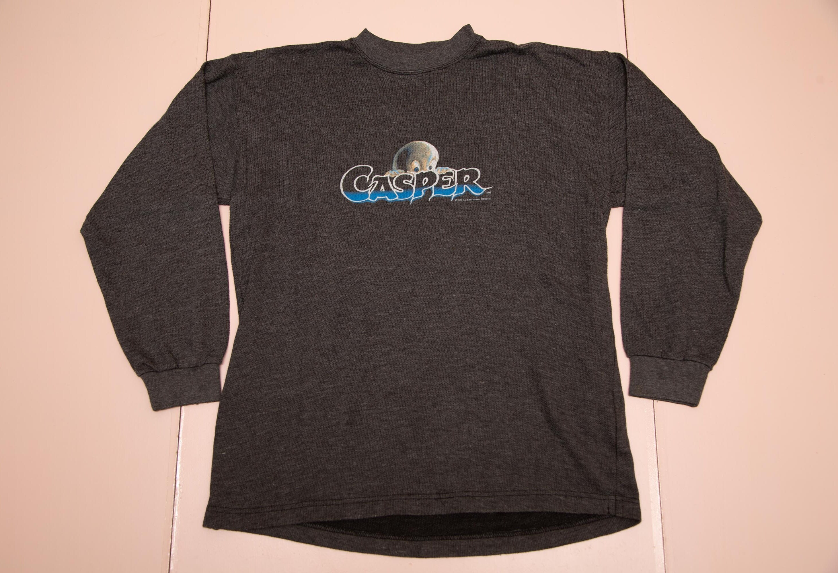 Vtg & Very Rare CASPER 1993 Cartoon Movie Grey Sweatshirt, Fit Men's ...