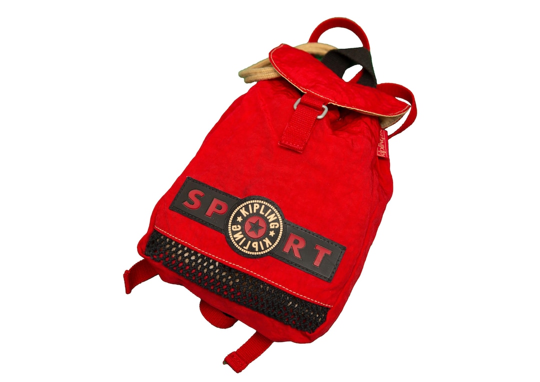 Vtg Y2k KIPLING Sport Mini Red Backpack - 2 Sections/compartments - Etsy