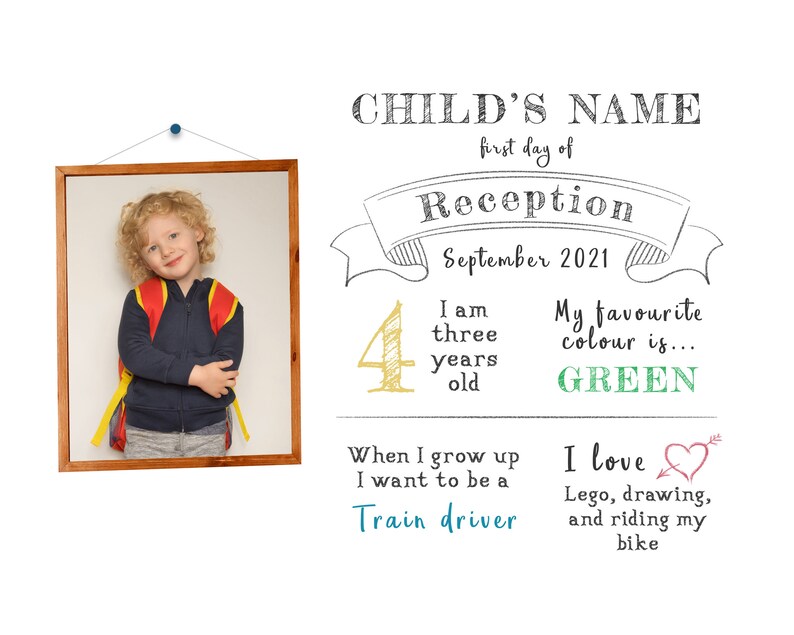 Back to School Chalkboard Template Digital Backdrop - Photoshop File ...