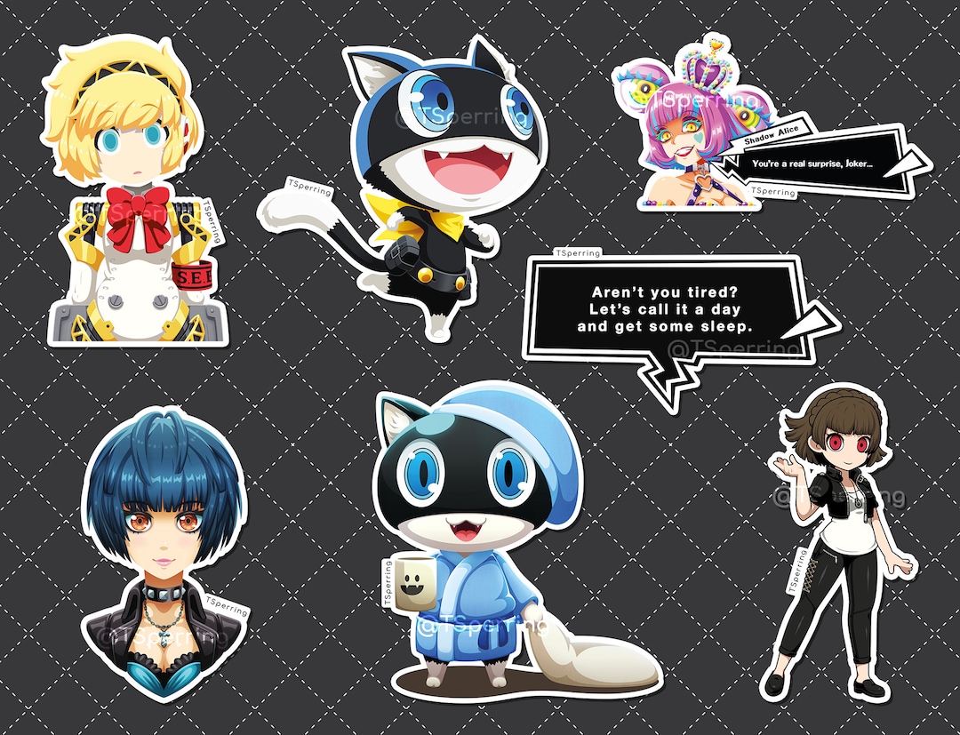 Persona Stickers, Mix and Match Stickers, Games, Computer Games, Anime ...