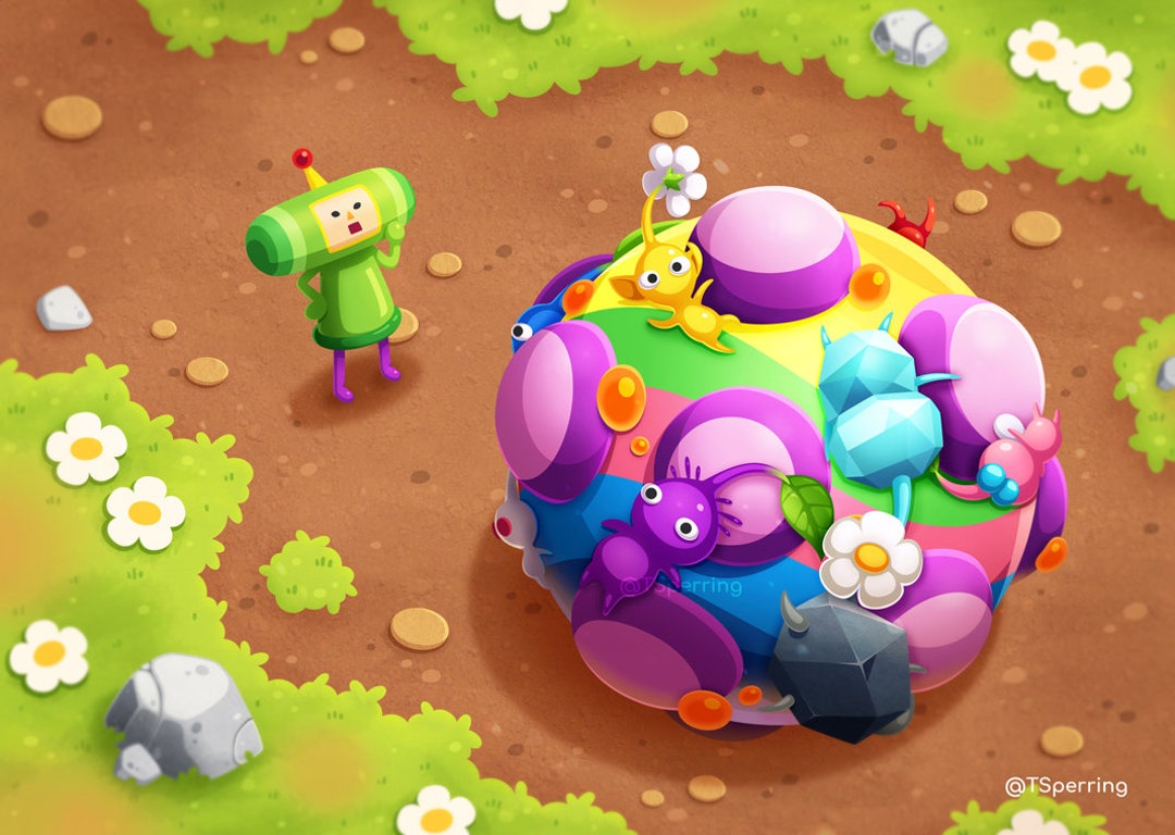Katamari, Katamari Damacy, Pikmin, Nintendo, Forest, Outside, Nature ...
