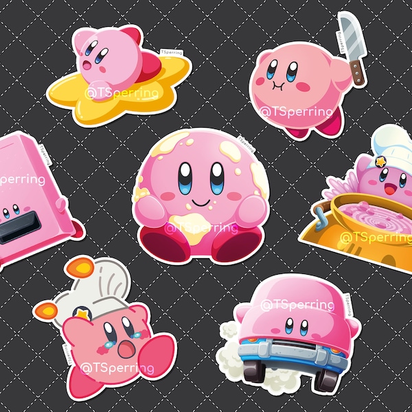 Kirby Sticker - Etsy