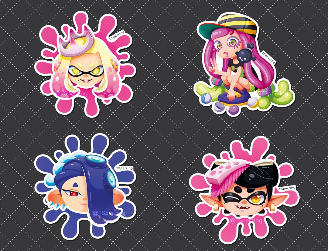 Splatoon Sticker Splatoon Mix and Match Stickers Games - Etsy