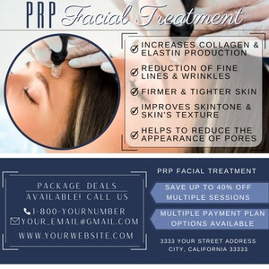 PRP Platelet Rich Plasma Treatment Flyer Template Post - Instagram Med ...